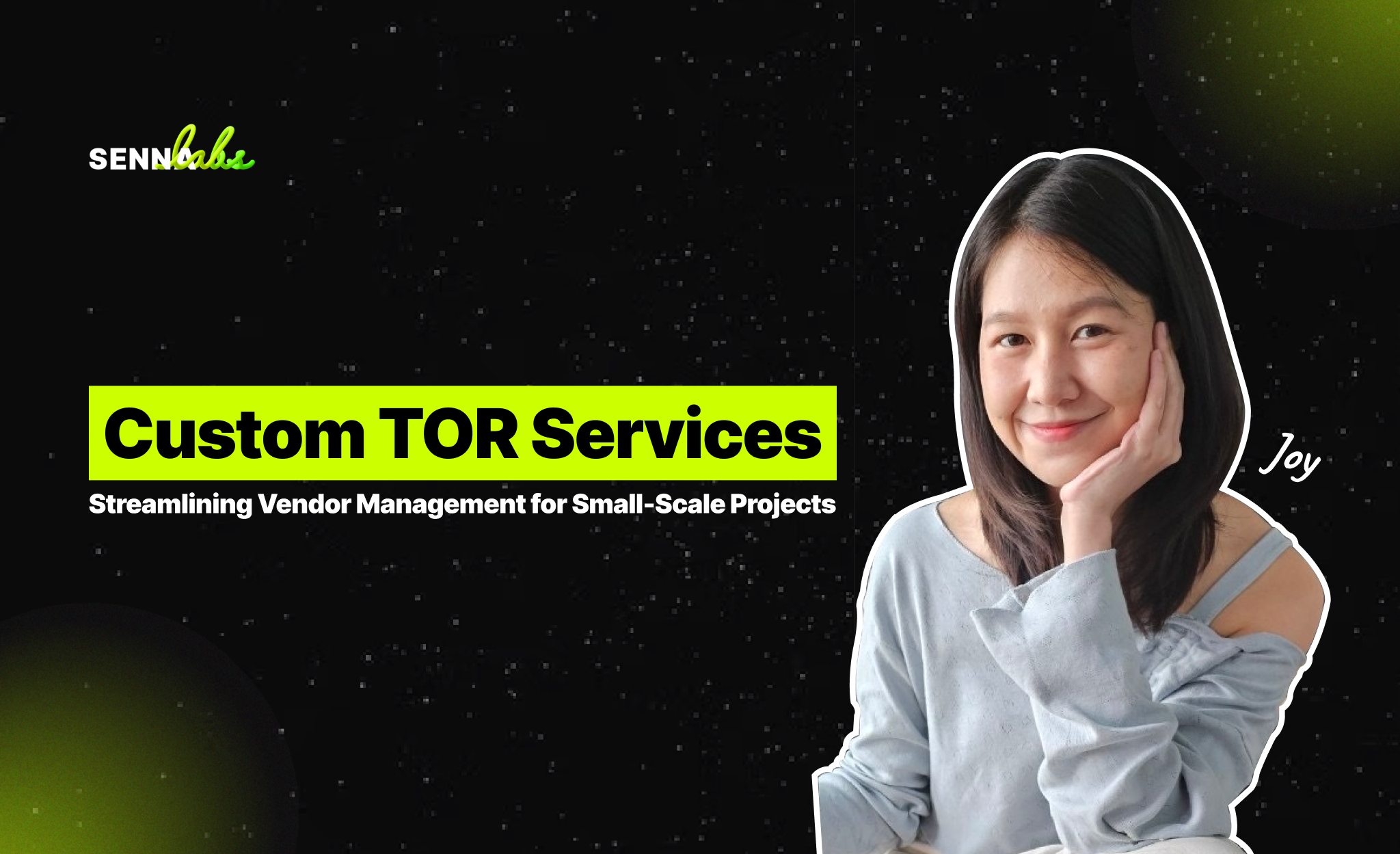 Blog - Custom TOR Services: Streamlining Vendor Management for Small-Scale Projects